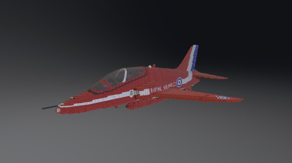 BAE Hawk T1 / Red arrow - 3D model by Jonathan Black (@MouldyBurrito ...