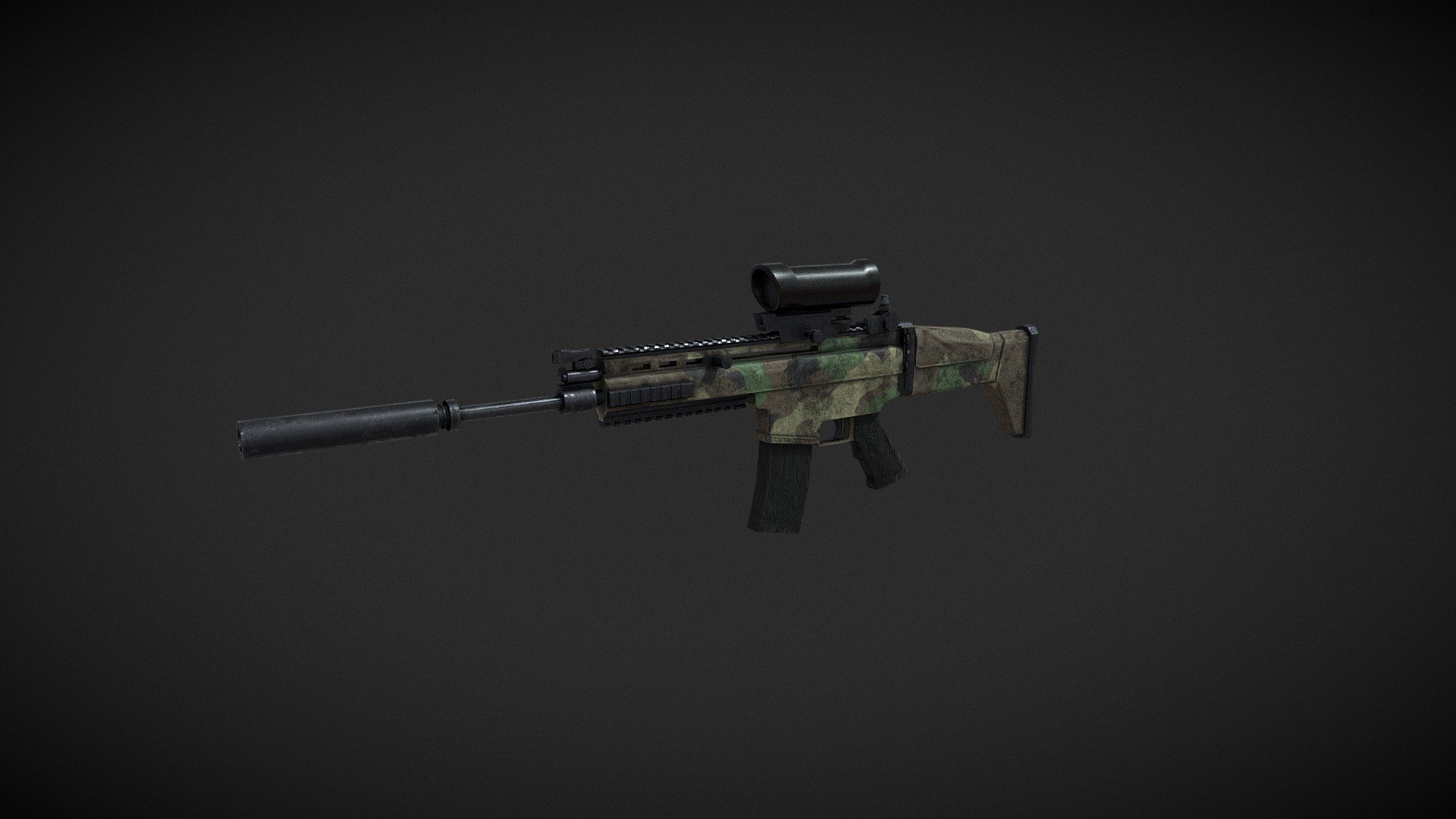 Scar-l Pubg Lowpoly - 3D model by JVS RISHIKESH (@RISHIKESH-PORTFOLIO ...