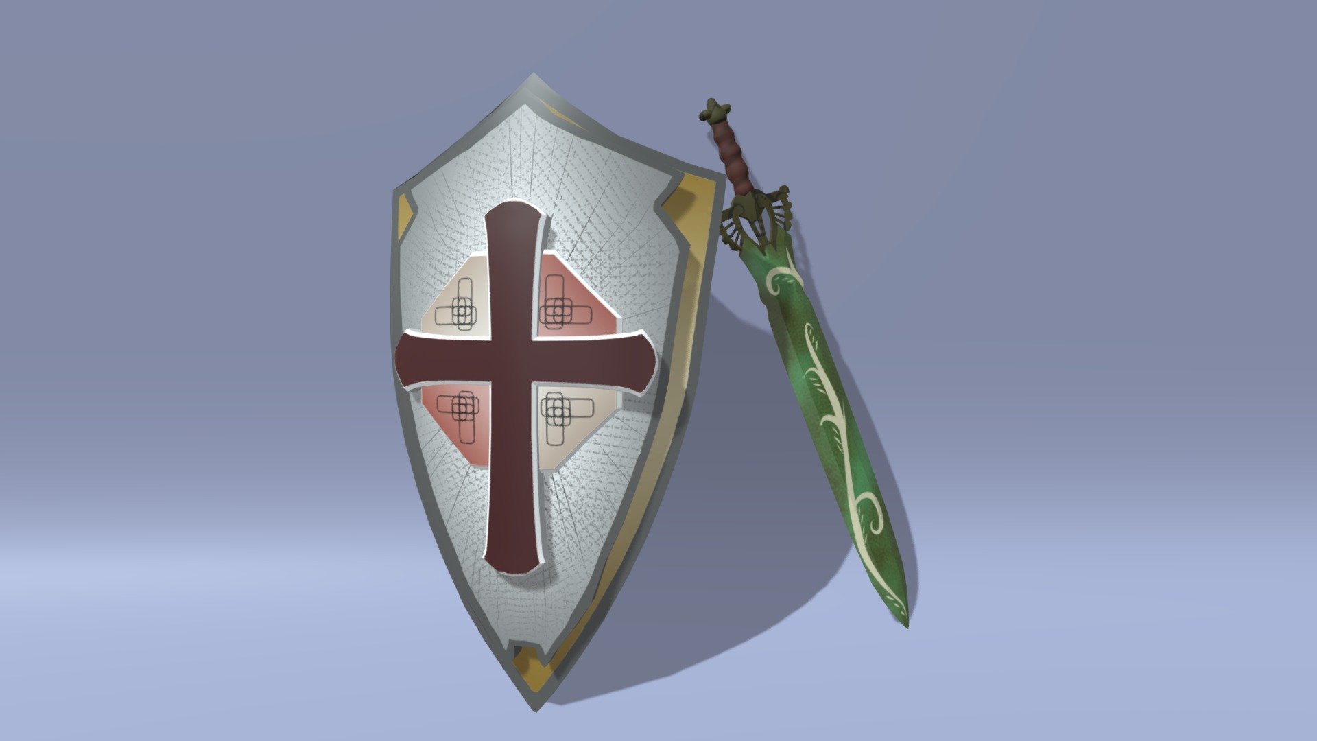 Sword&Shield - 3D model by Aram Marquez (@arammarquez) [8205fa0 ...