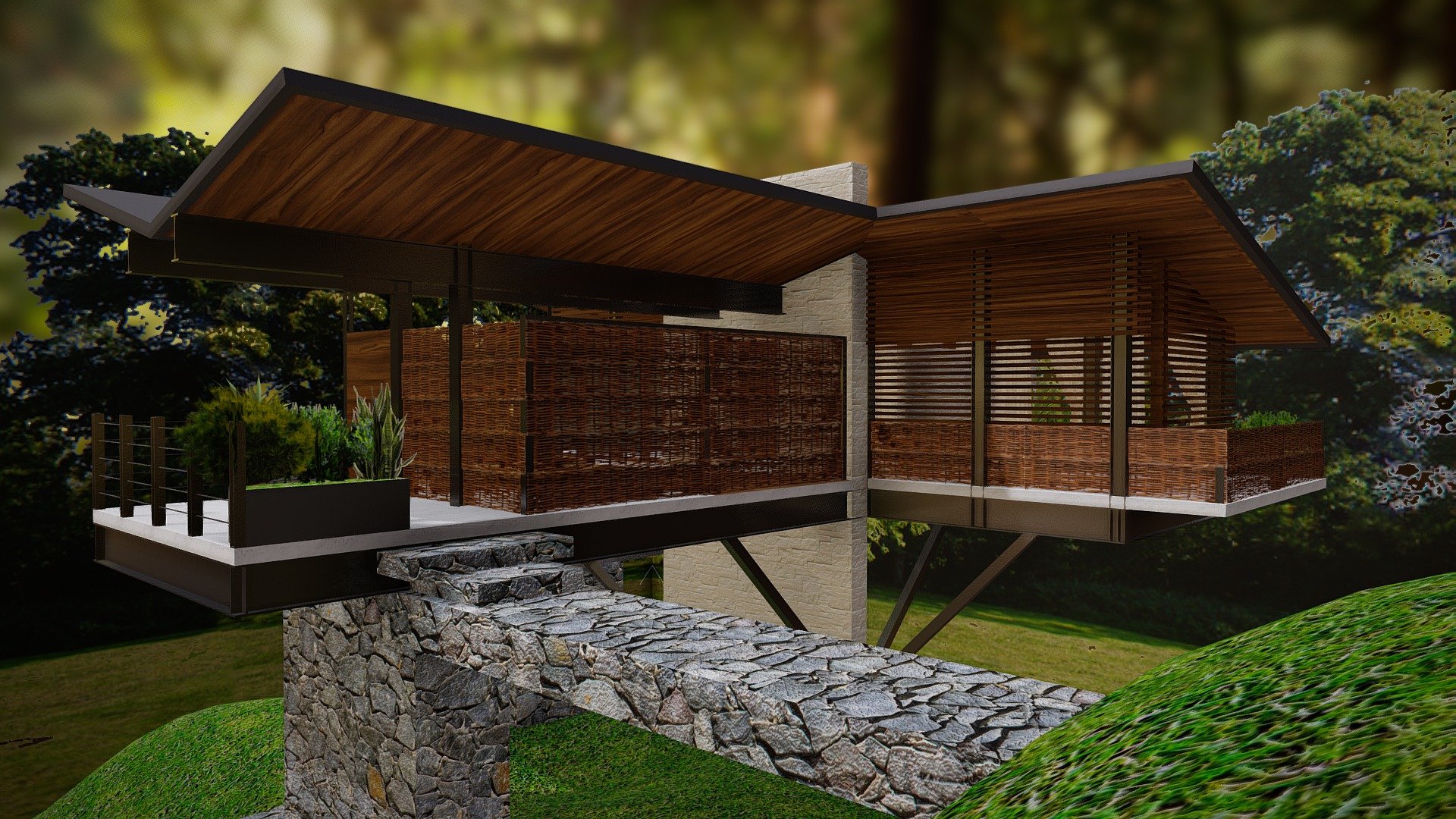 CaboReal - Jungle Cabin Layout 2 - 3D model by Ivan Silva (@IvanSilva ...