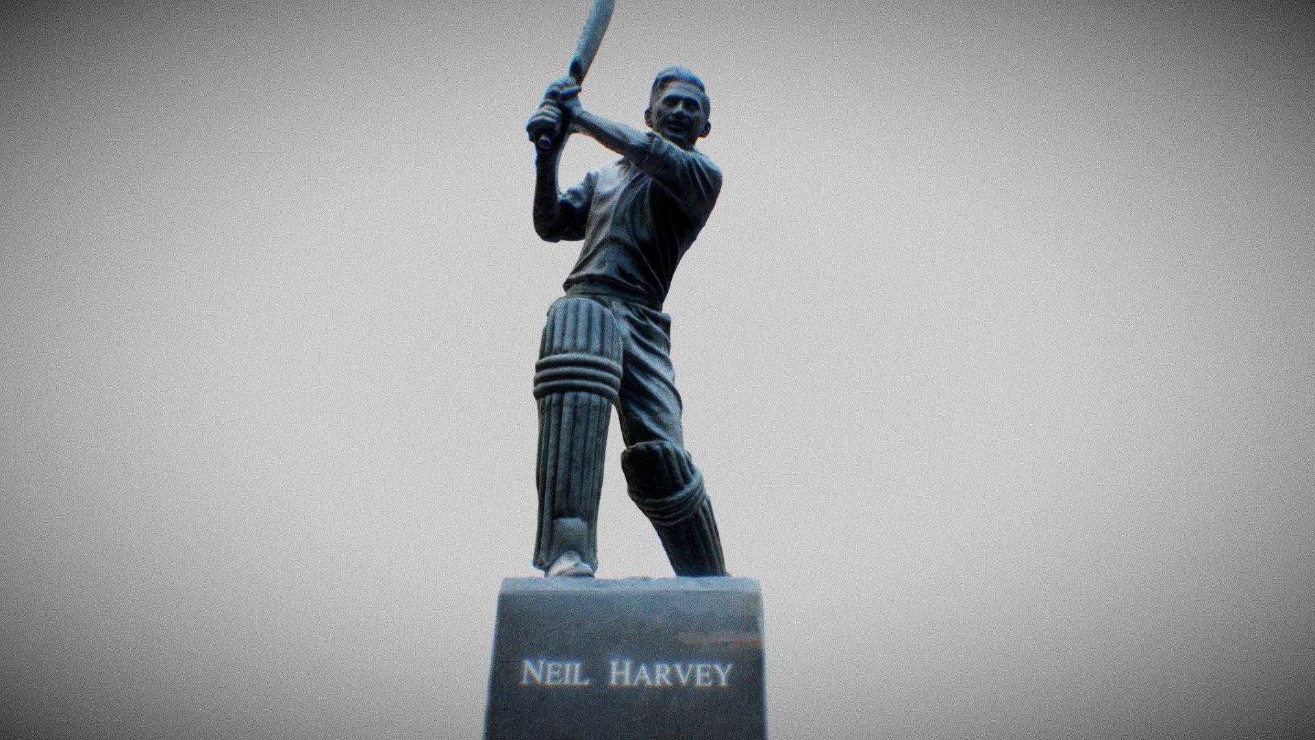 Neil Harvey sculpture, Melbourne Cricket Ground - 3D model by RPBear ...