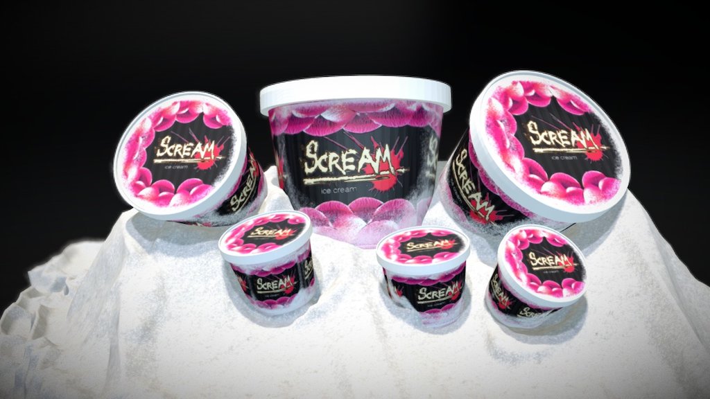 Scream ice cream - 3D model by adriAn 3D Portfolio (@adrianapple71 ...