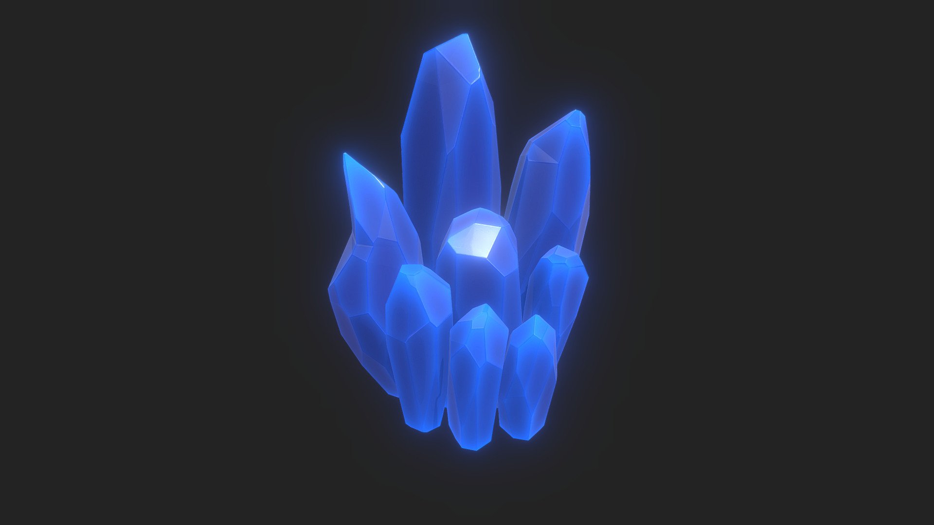 Low poly Crystals - 3D model by alesya3d [820b6be] - Sketchfab