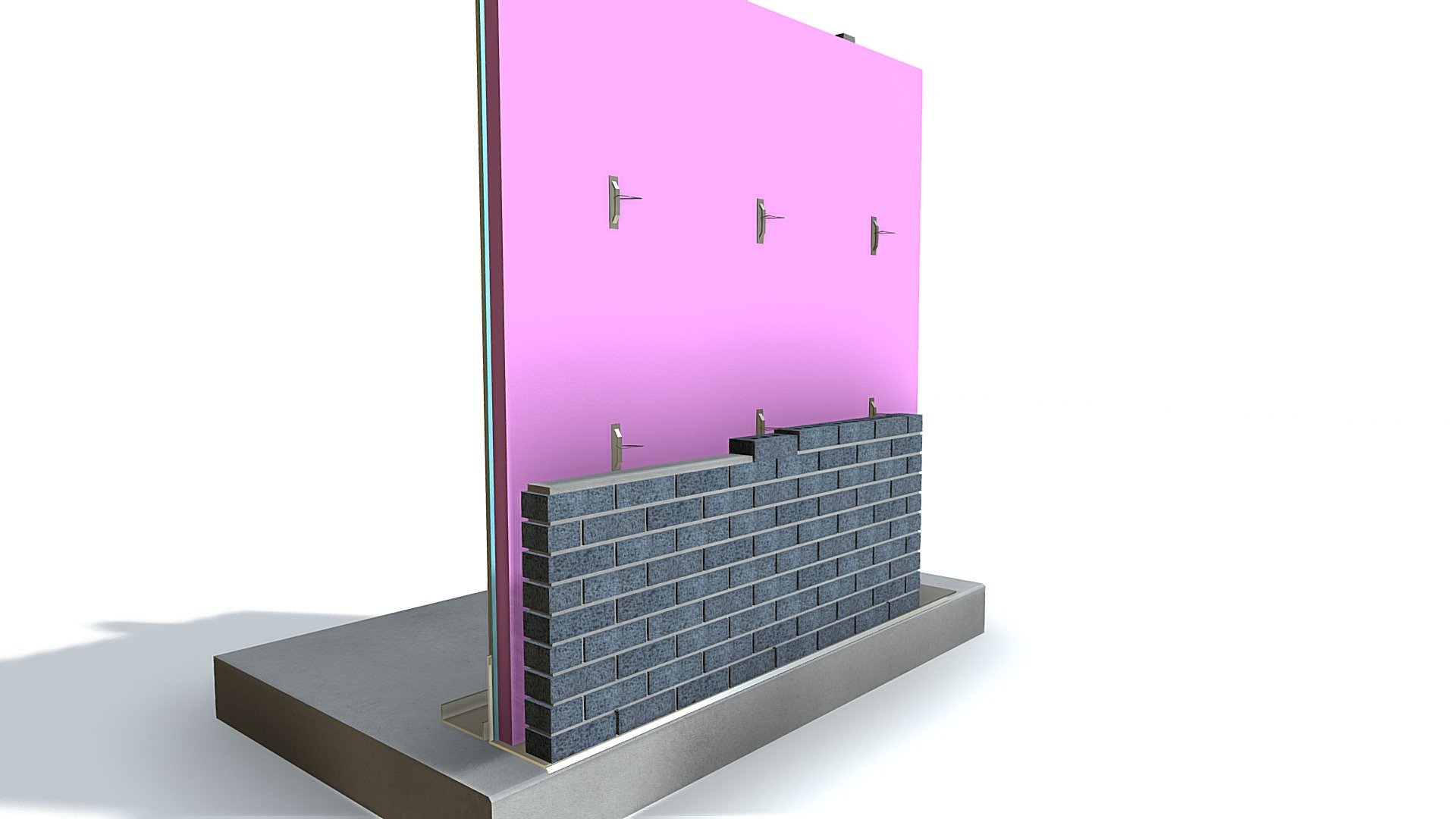 Full Brick Cavity Wall Animation - 3D model by EndicottClayProducts ...