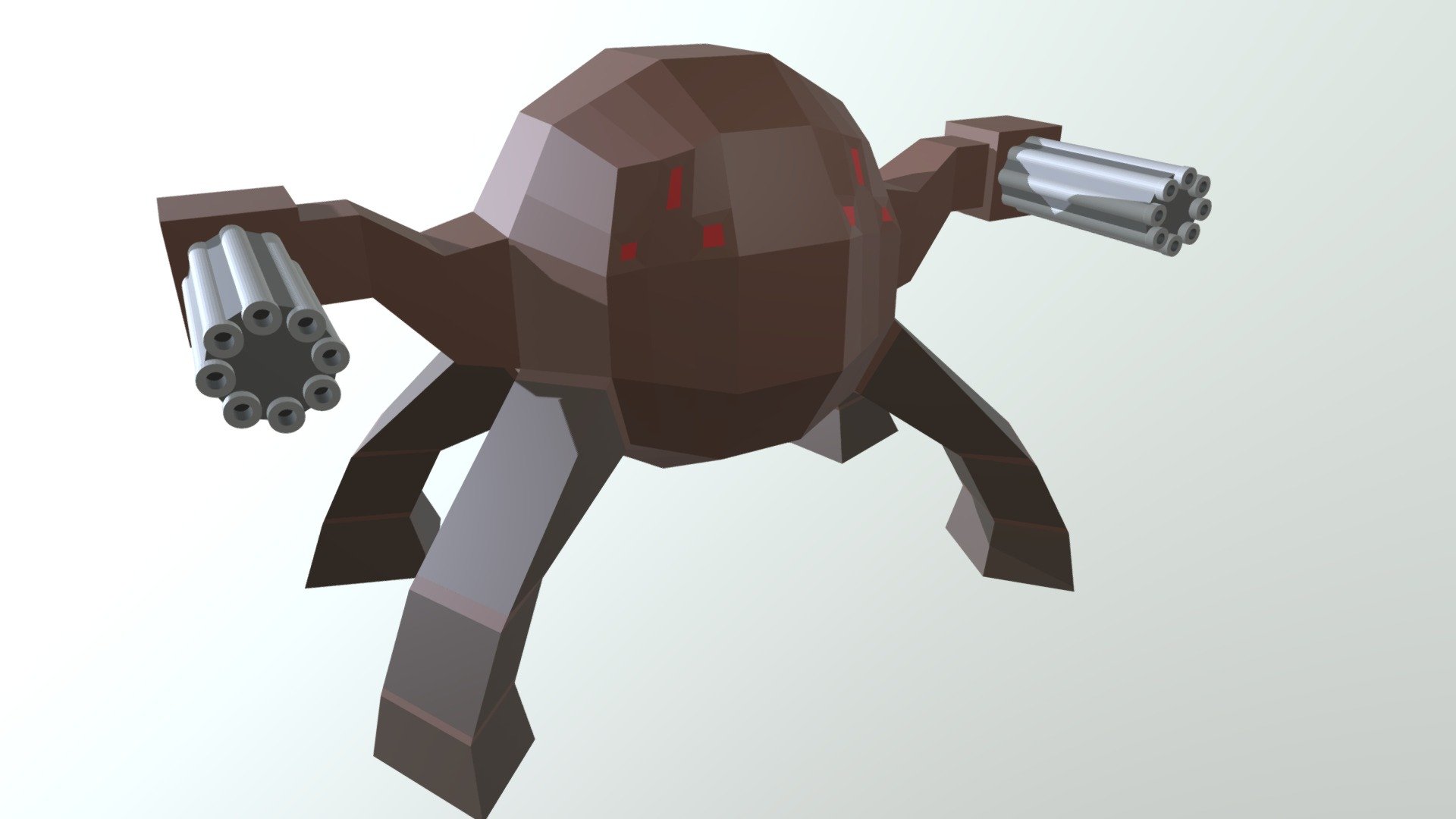 Minigun Robot - 3D model by keltdurr9529 [820e2b4] - Sketchfab