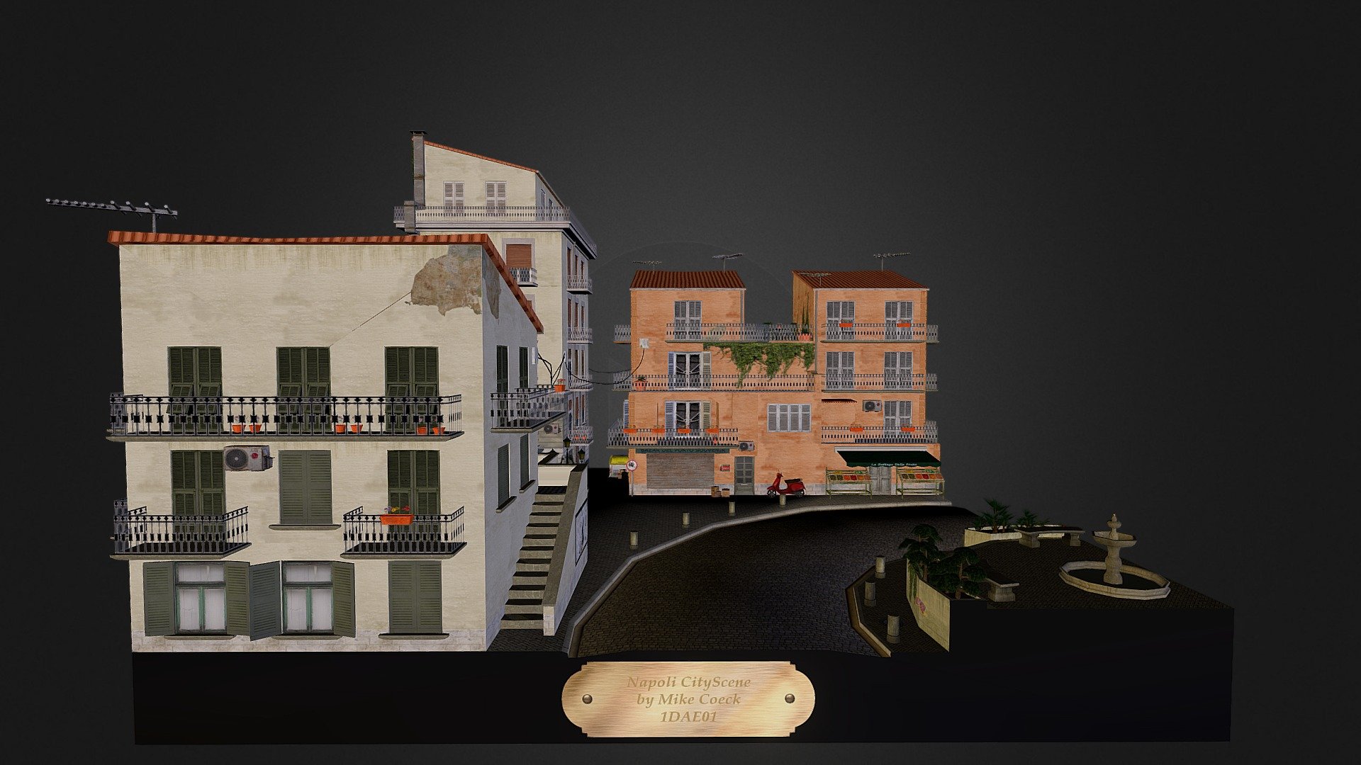 Napoli CityScene - 3D model by Mike Coeck (@mikecoeck) [820f658 ...