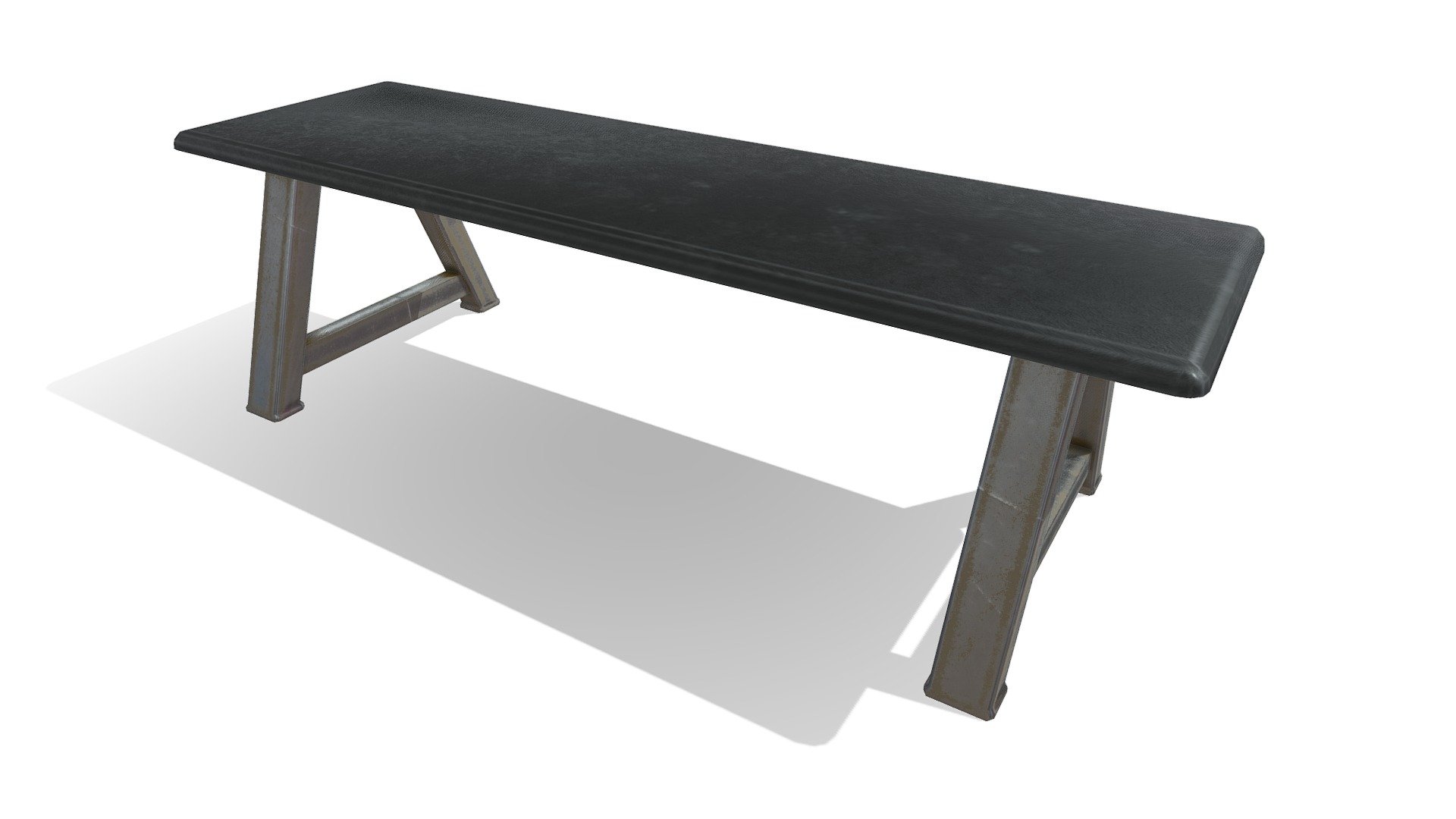 Rubber Gym Bench : Exercise Equipment - Buy Royalty Free 3D model by ...