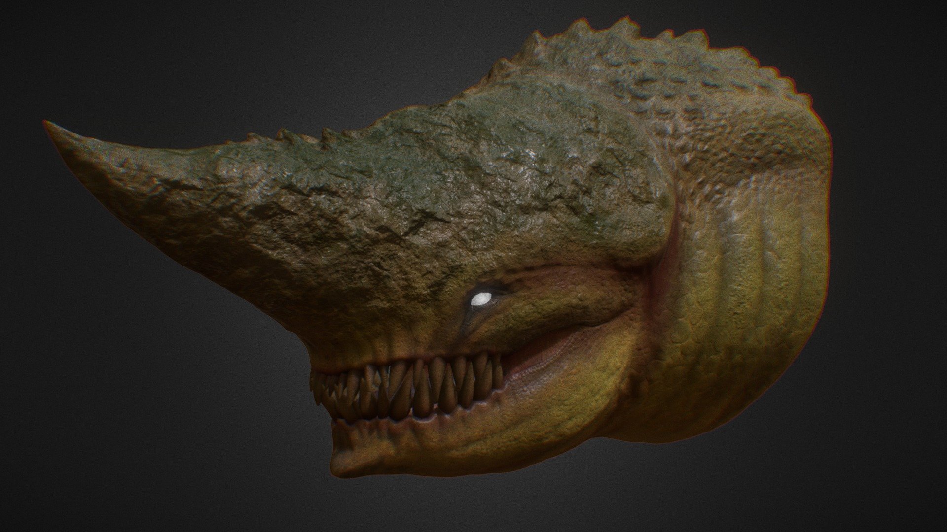 Monster Head - 3D model by Yelcom (@yelcomaromsa) [82118b9] - Sketchfab