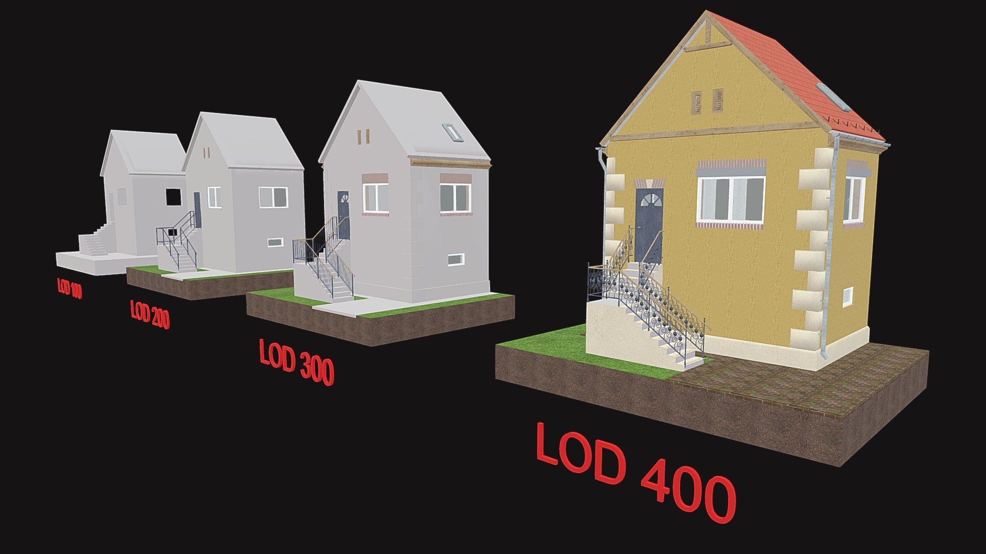 Level of Detail - Architecture - 3D model by DR-BIM-Design [8216896 ...
