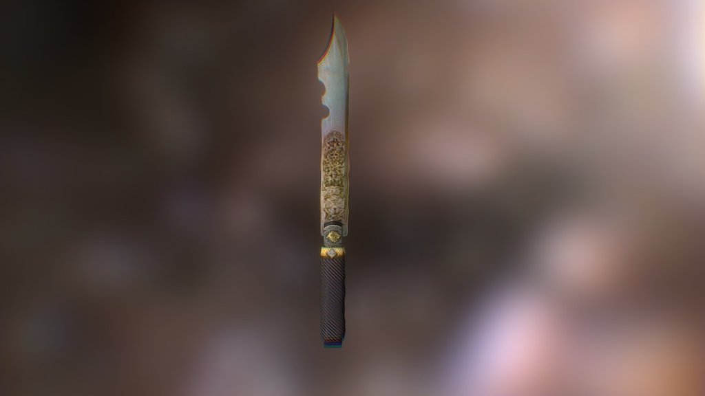 Arabian scimitar Long-sword - 3D model by HeureMoor [82186a7] - Sketchfab