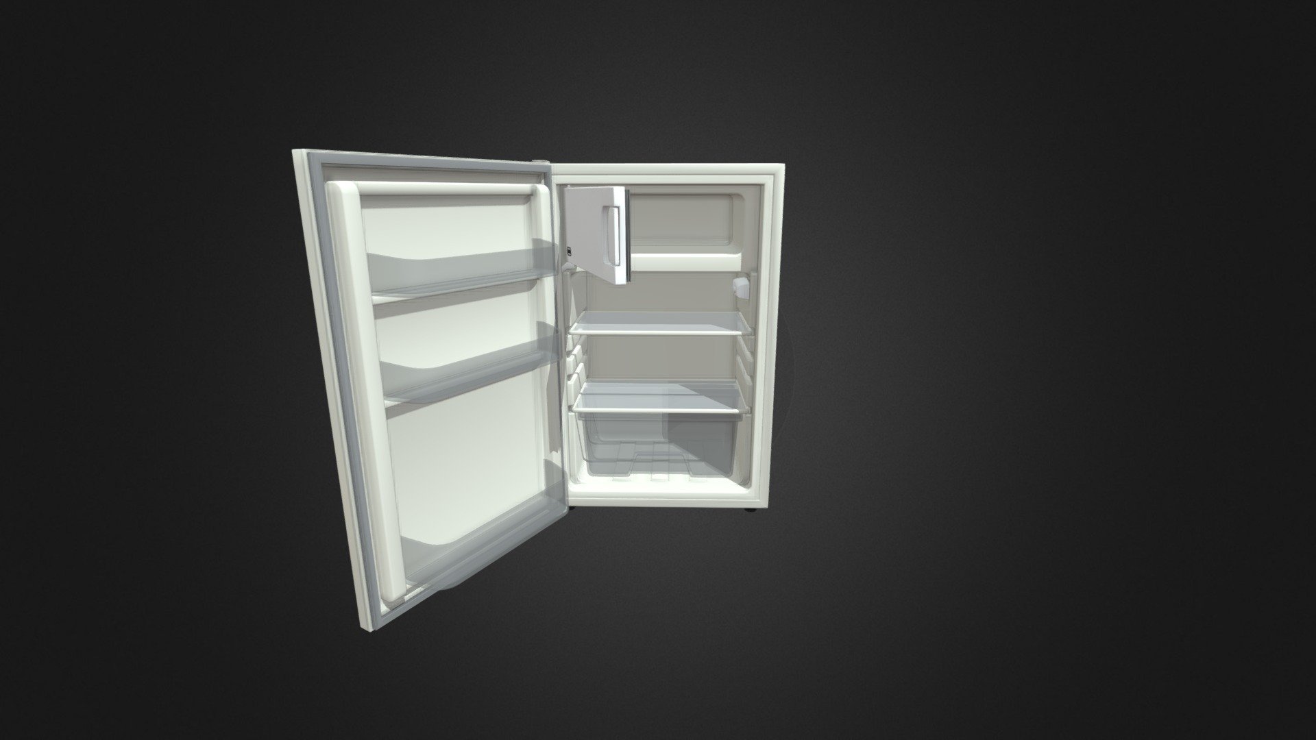 Free-standing Fridge 01 - 3D model by ZowwyDesign [8219d6d] - Sketchfab