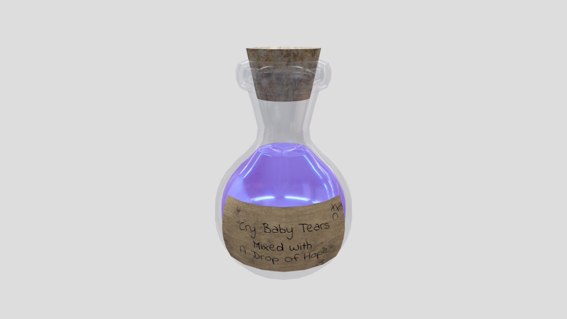 Potion of sadness - Download Free 3D model by Withycombe [821aff5 ...