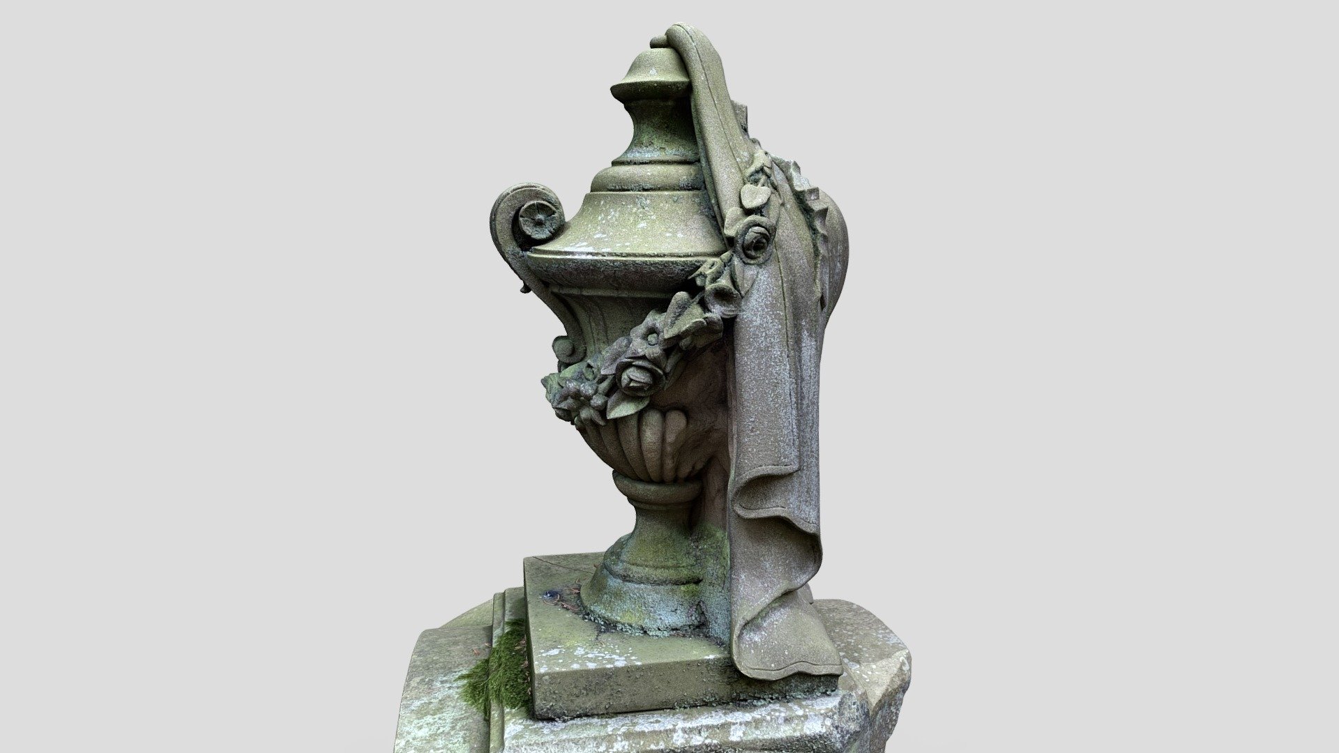 Draped Urn - 3D model by Giebel [821b8f8] - Sketchfab