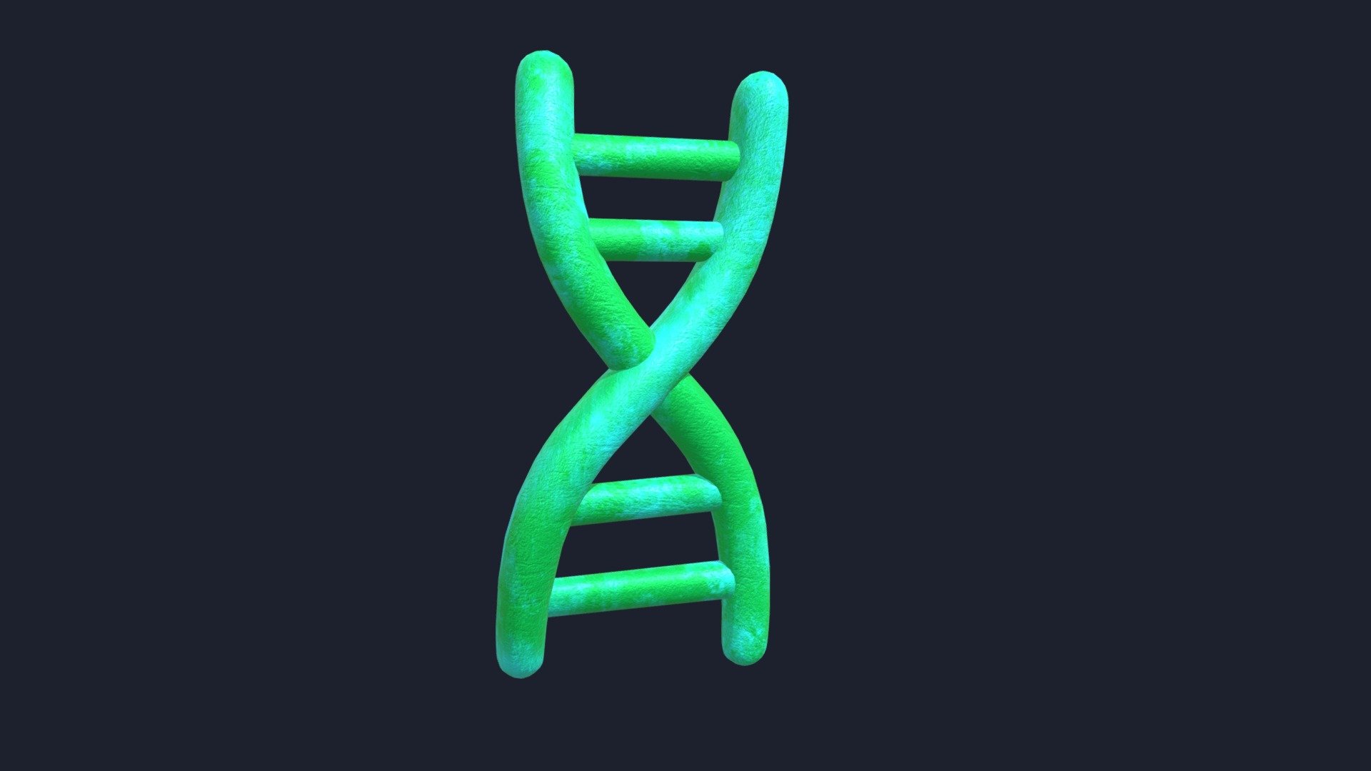 DNA biomolecule 3D lowpoly model - Download Free 3D model by SR Studios ...