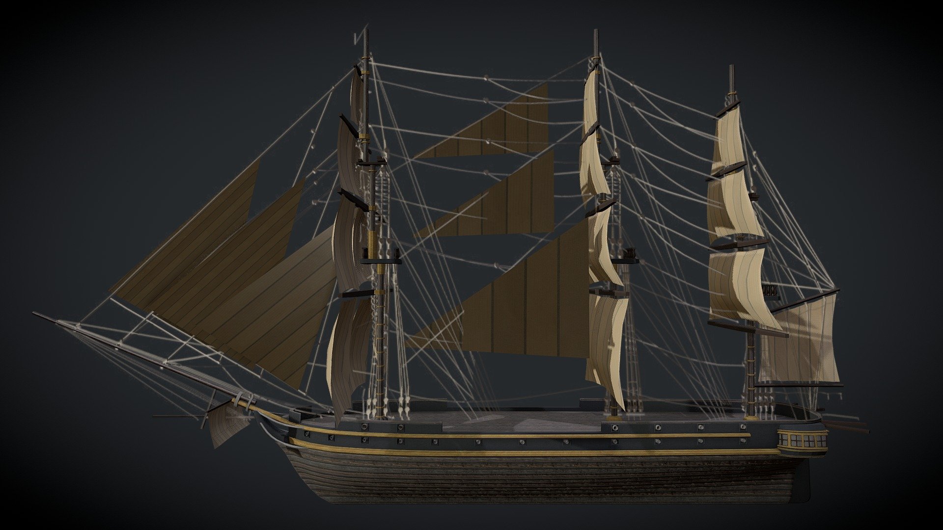 Ship - 3D model by Laflammemj [8221576] - Sketchfab
