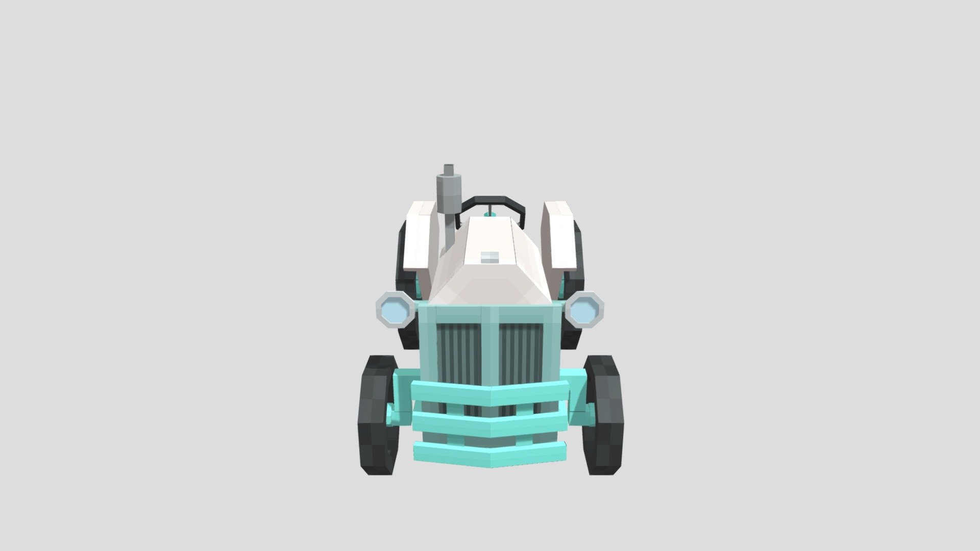 Low Poly Tractor - 3D model by purepoet [82235f4] - Sketchfab