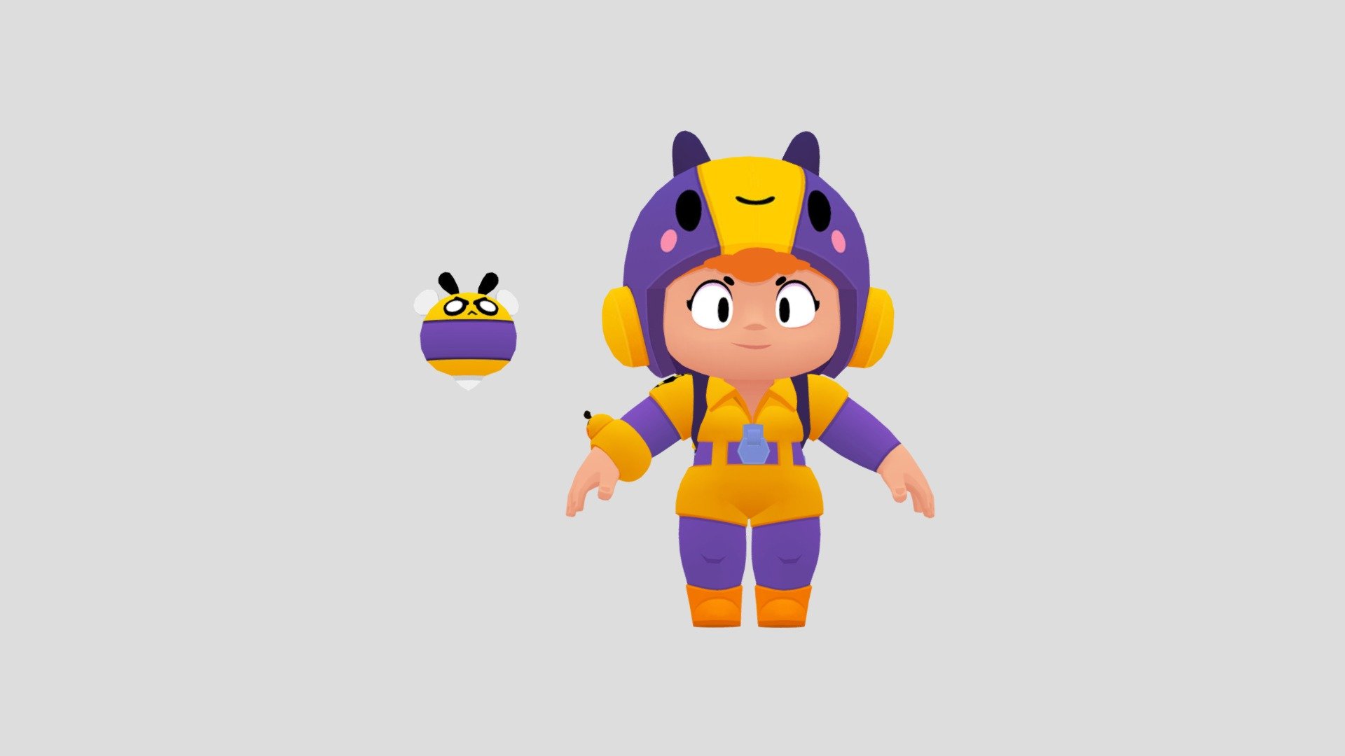 brawl_stars_bea - 3D model by RuslanMAKE228 [8223742] - Sketchfab