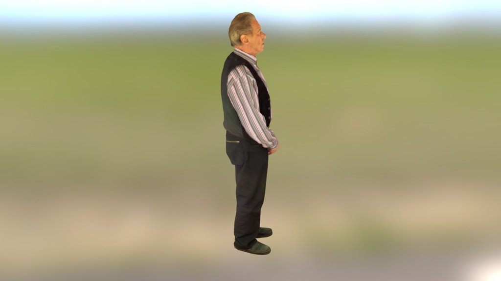 Nice 3D-Scan of an older man - 3D model by Günther 3D-Studio ...