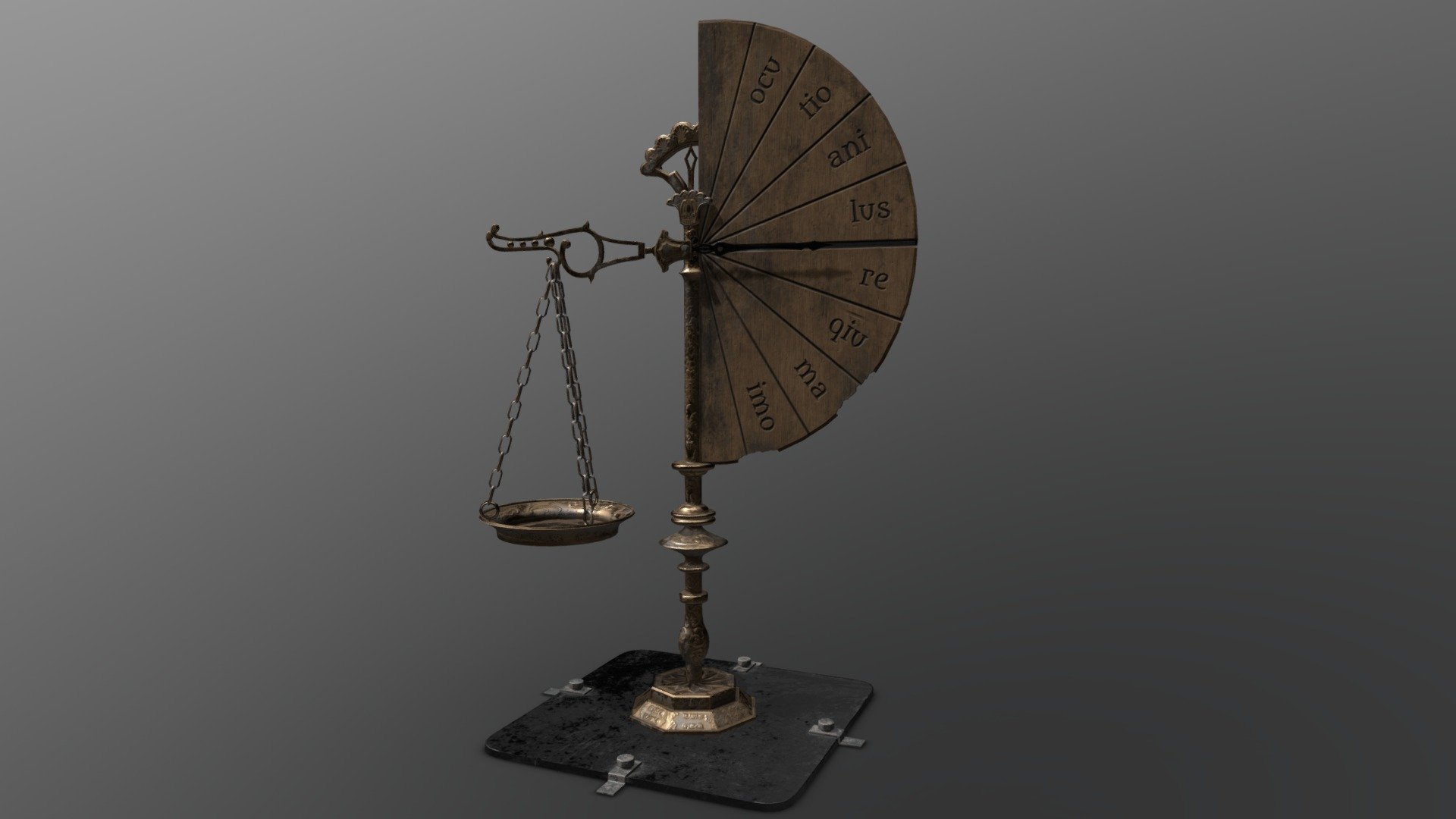 Vintage magic scale - 3D model by Michał Sałaj (@salatman) [82293d4 ...