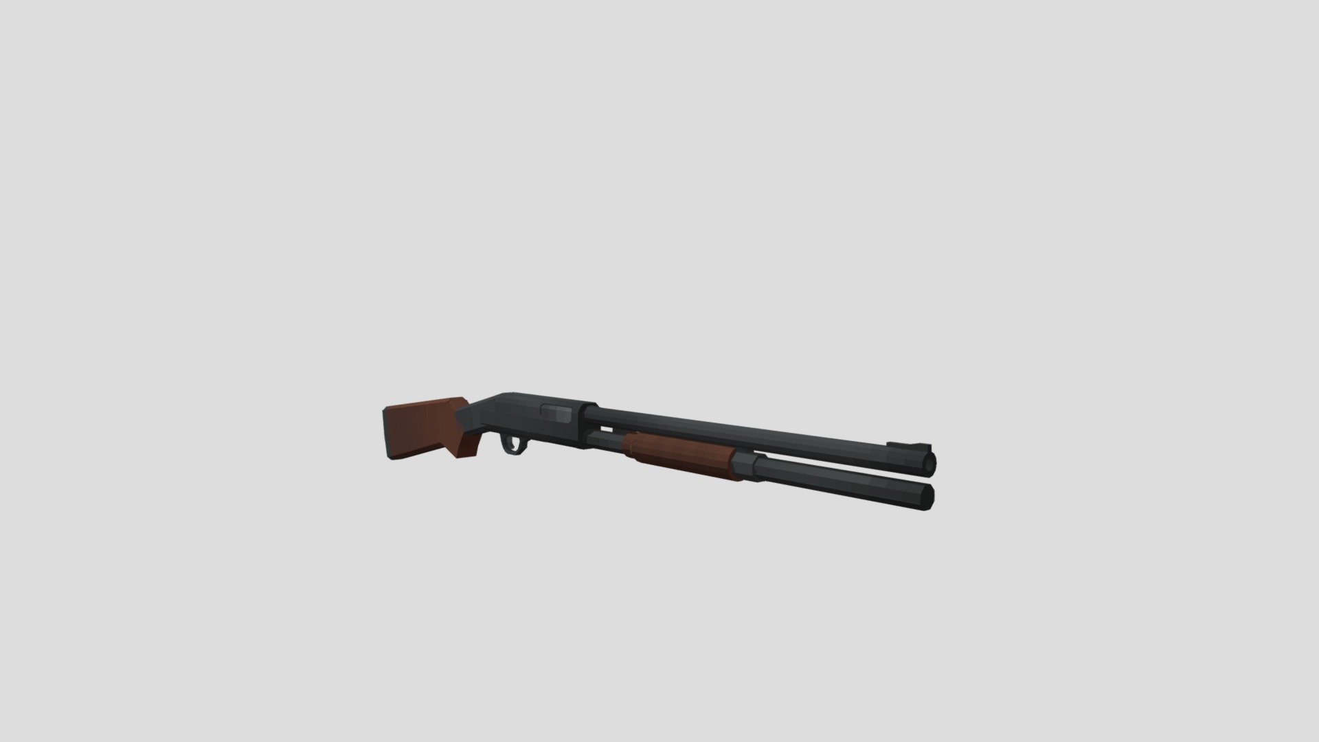 Low Poly MP-133 SG - 3D model by MilitaryModeler (@RetroBlocks ...