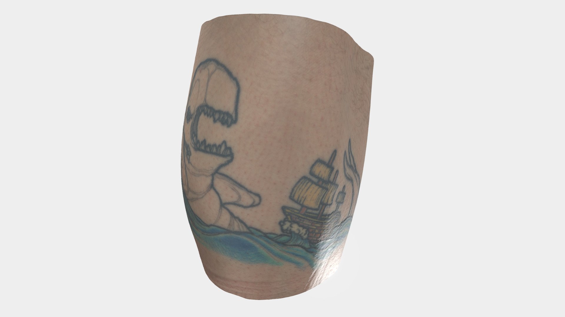 Men's Calf Tattoo 3D Scan - Download Free 3D model by Arkify 3D ...