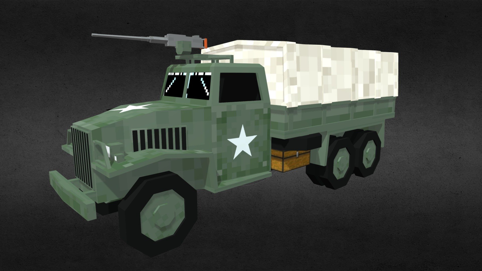 Minecraft GMC 6x6 Truck - 3D model by BocajLegMeat [822b443] - Sketchfab