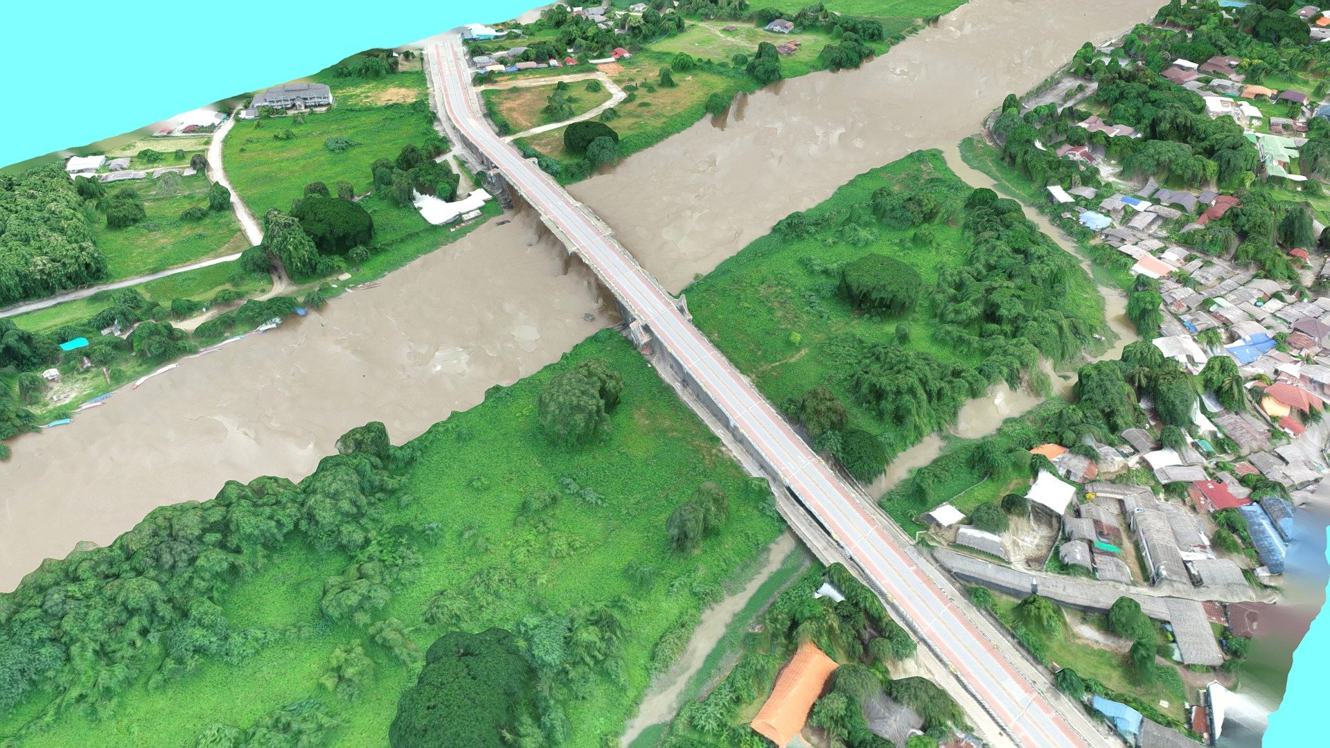 Kok River Chiangrai - 3D model by aec_mbi_thailand [822d4d1] - Sketchfab