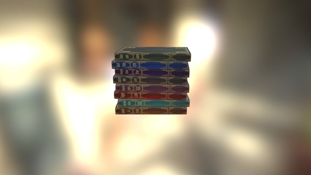 Pile of books - Download Free 3D model by Brenwltrs [822e51e] - Sketchfab