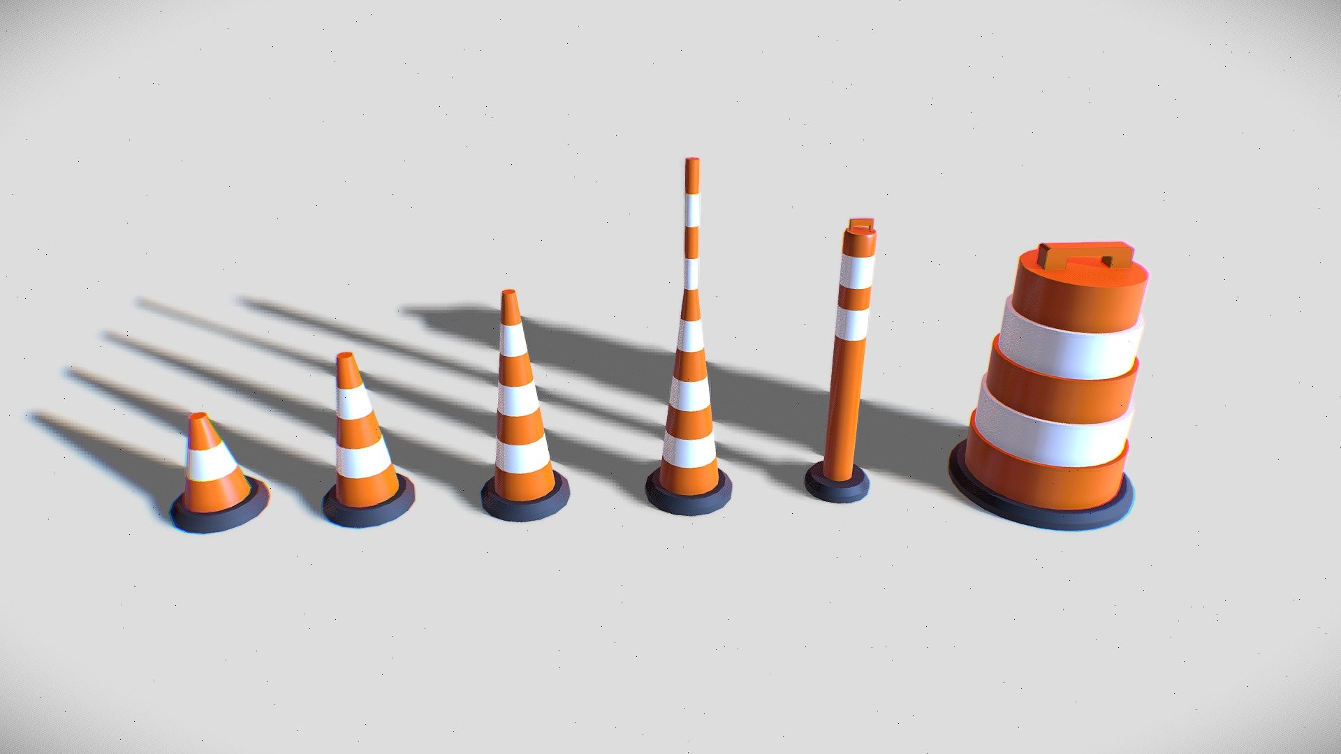 Traffic Cones - Download Free 3D model by HGowl (@hgowl22) [822f8e3 ...