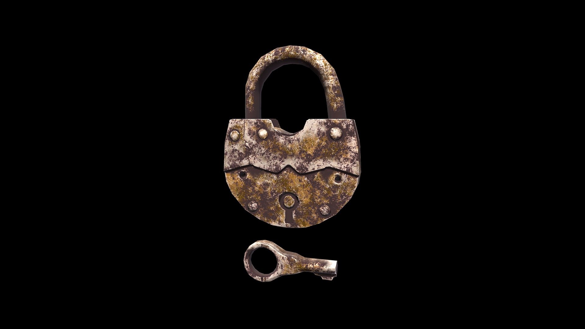 Vintage Soviet Padlock - 3D model by Yzzo163 [8230b11] - Sketchfab