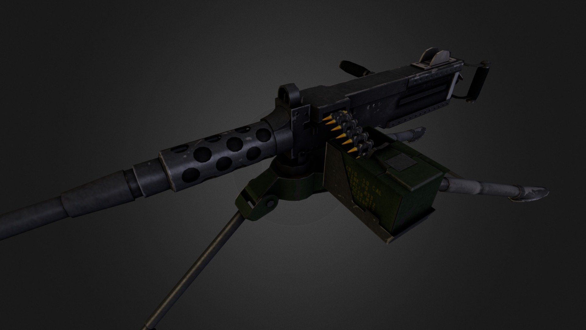 M2hb Machine Gun - 3D model by alejandro.espora [8235239] - Sketchfab