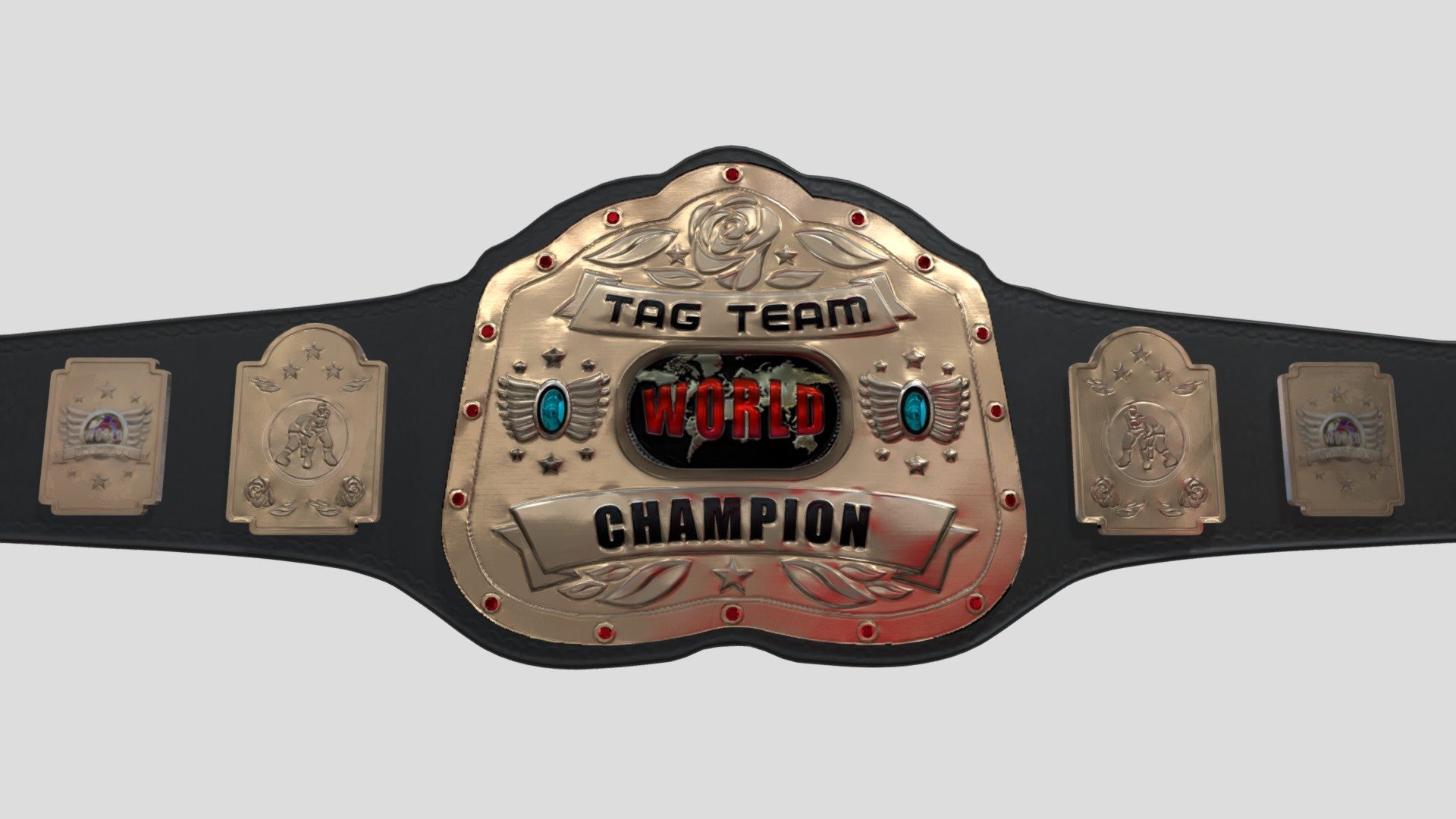 CUSTOM TAG TEAM CHAMPION BELT - Download Free 3D model by RadioactiveAG ...