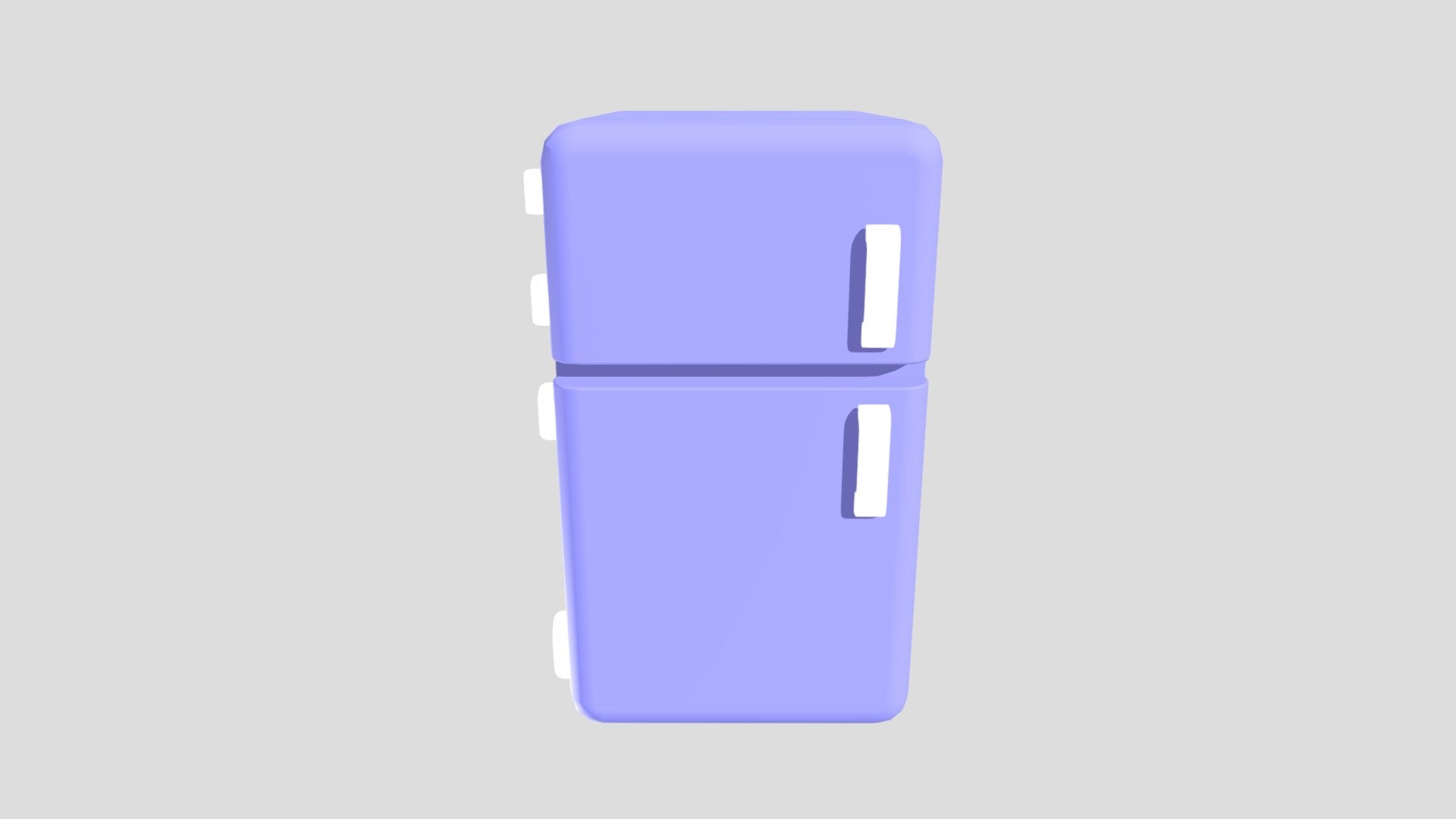 Low Poly Fridge - Download Free 3D model by B4ttZ [8236d77] - Sketchfab