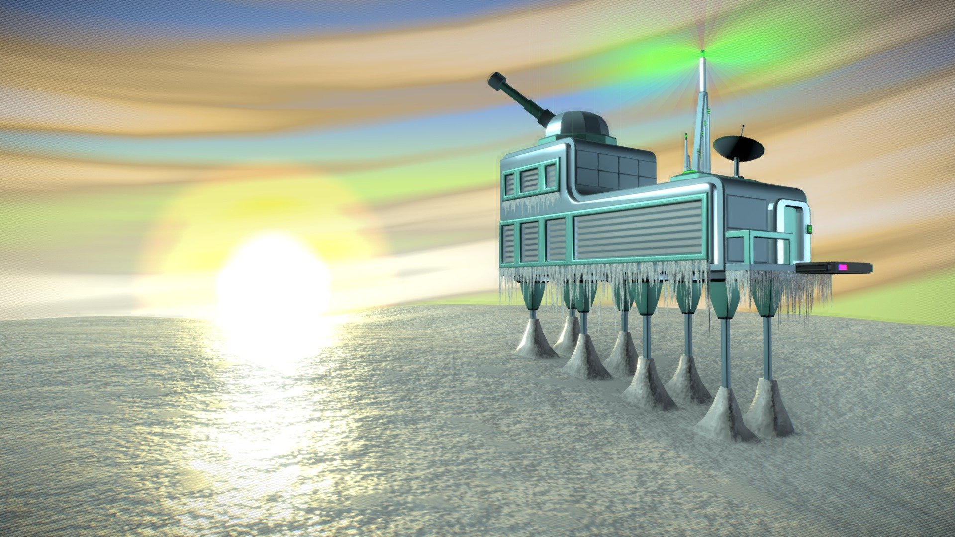 Whimsical Arctic Station - Download Free 3D model by markus.blend ...