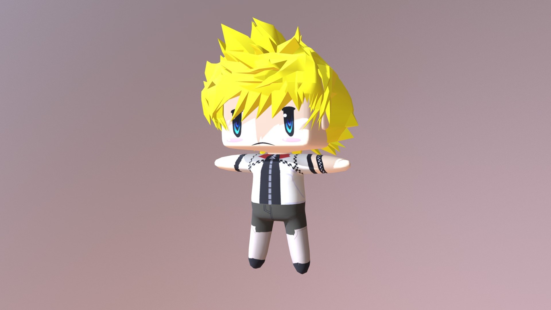World of Final Fantasy Roxas - 3D model by Ian Coffman (@iancoffman ...