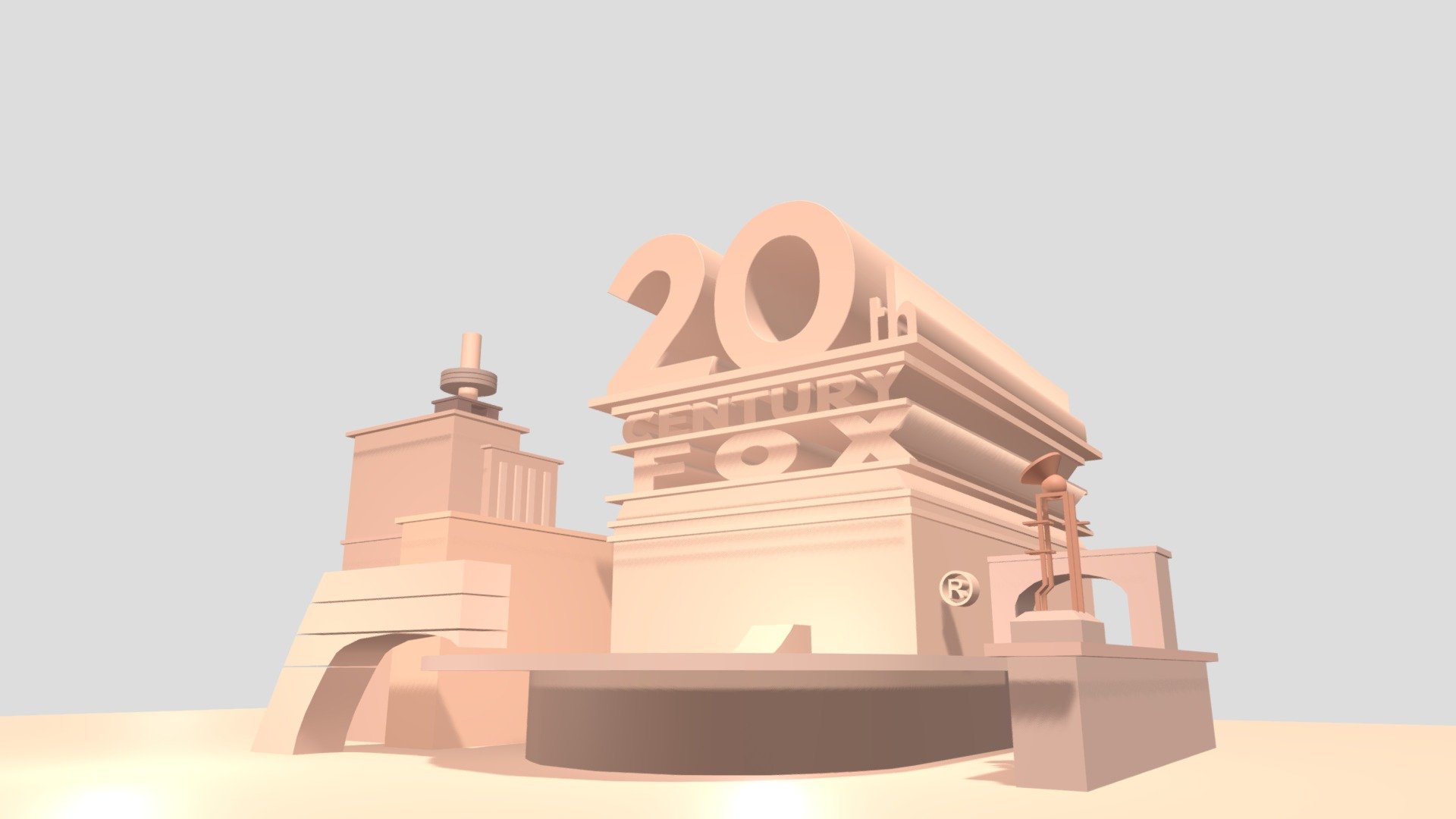 20th Century Fox Logo 2005 3D Animation Replica - Download Free 3D model by Henrique Matias Neto ...