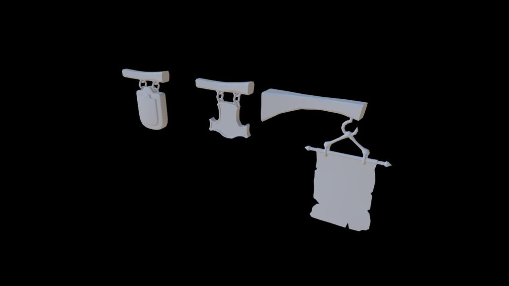 Signs - 3D model by Graham (@graham3d) [8239777] - Sketchfab