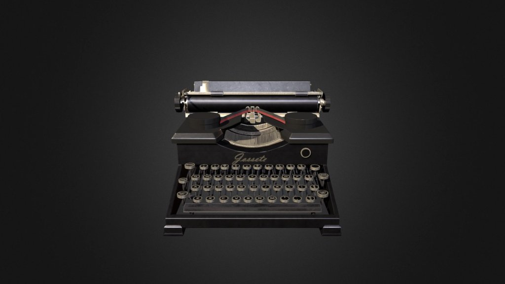 TypeWriter - 3D model by jleecao [823a930] - Sketchfab