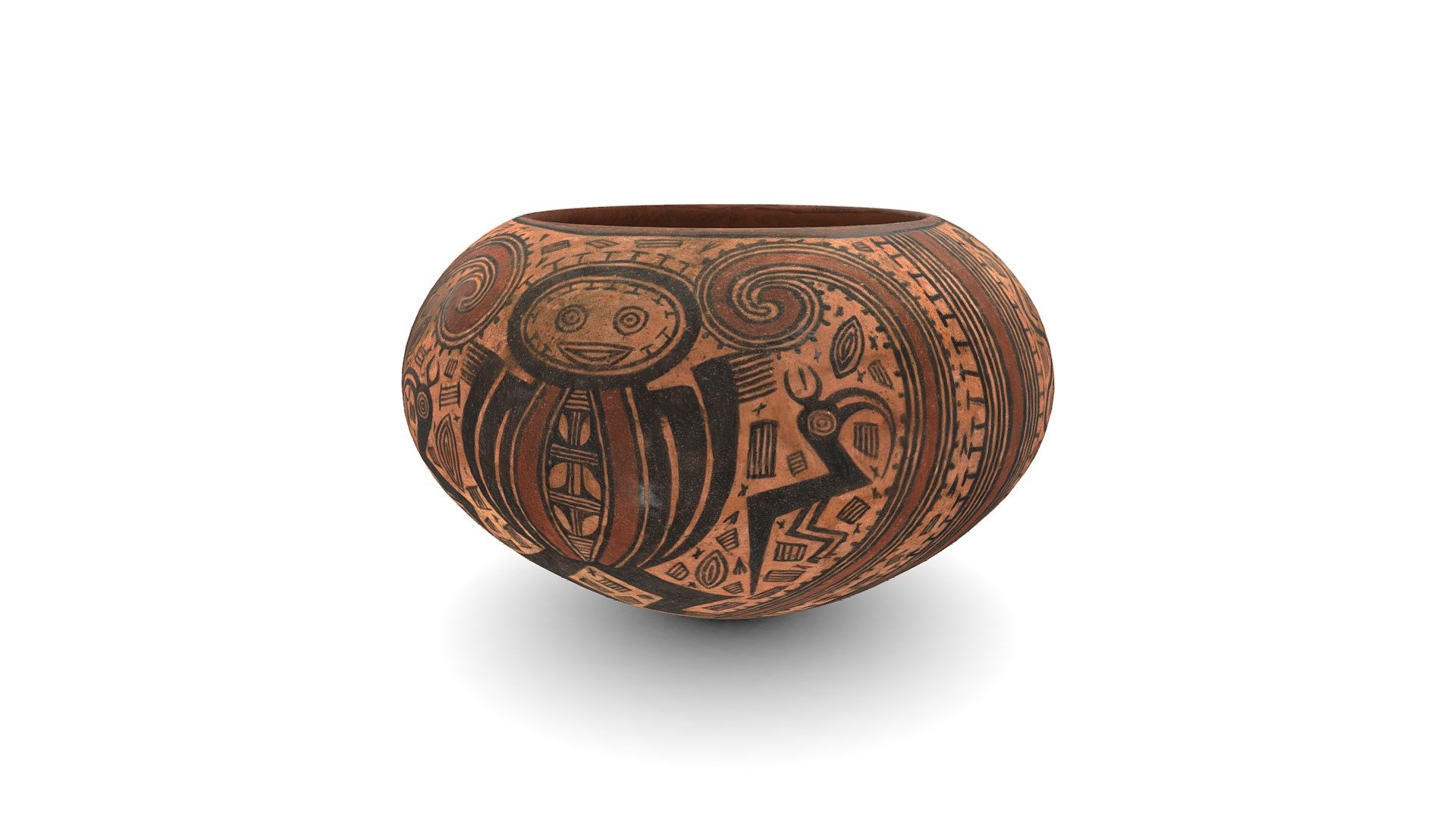 Urna estilo Tonosí (250- 500 d.C) - Download Free 3D model by ...