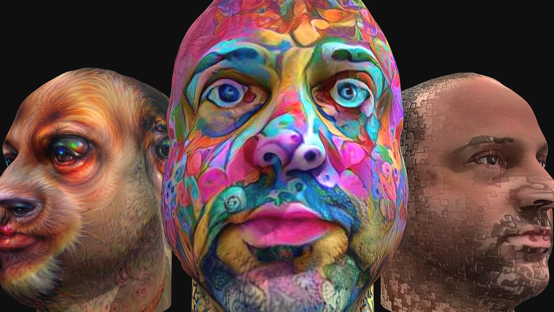 Bellus3D App Head Scan + Deep style transfer X 4 - 3D model by Norod78 ...