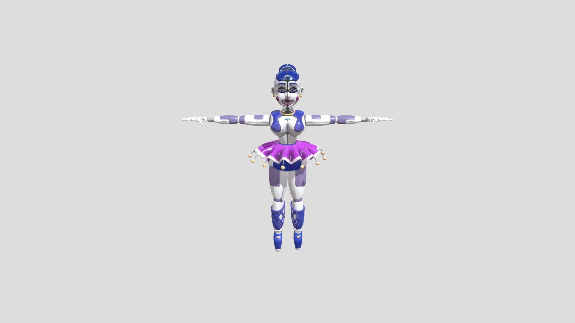 fnaf-hw2-ballora - 3D model by naiarasilva [82419fb] - Sketchfab