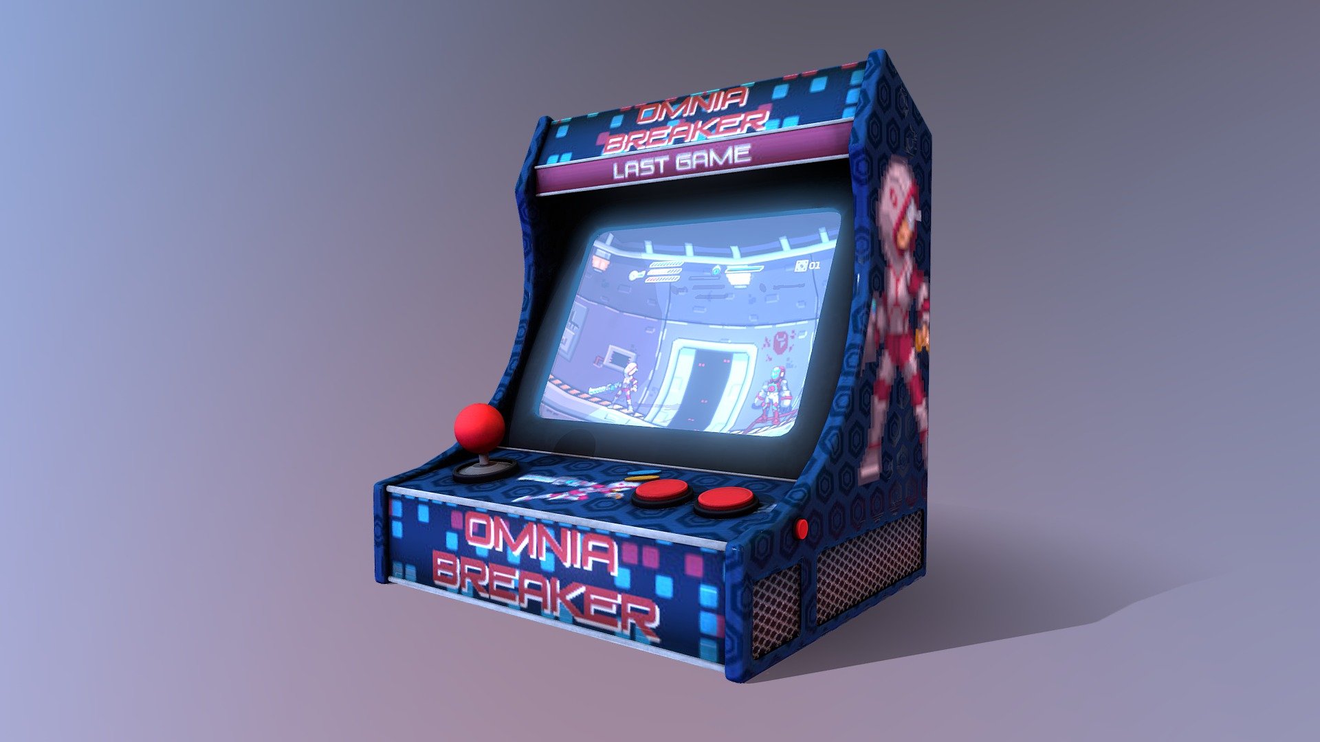 Mini Arcade Low Poly - 3D model by ERuano_Arts [82448f2] - Sketchfab