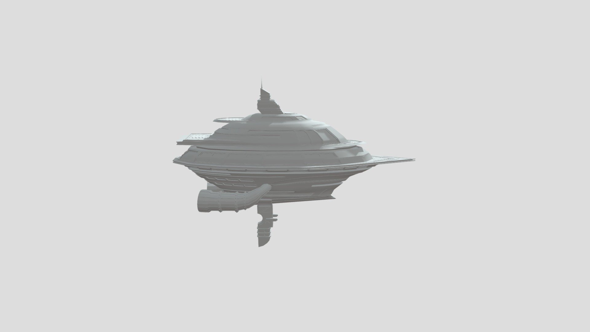 High Poly Spaceship - 3D model by Gladys Plat (@GladysPlt) [82455de ...