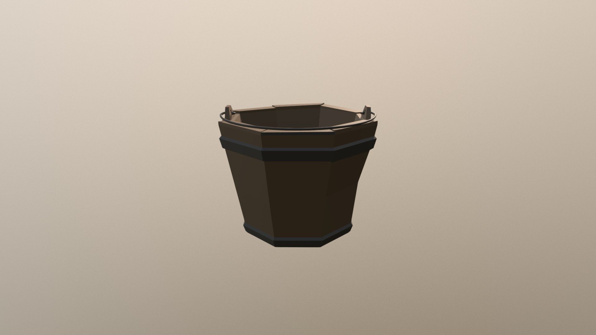 Low Poly Medieval Bucket - 3D model by beague (@benteague27) [8245cda ...