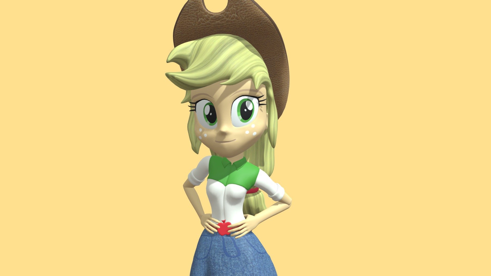Apple Jack - MLP Equestria Girls - 3D model by 𝕋𝕙𝕖 𝔼𝕧𝕖𝕟𝕚𝕟𝕘 𝕊𝕥𝕒𝕣 ...