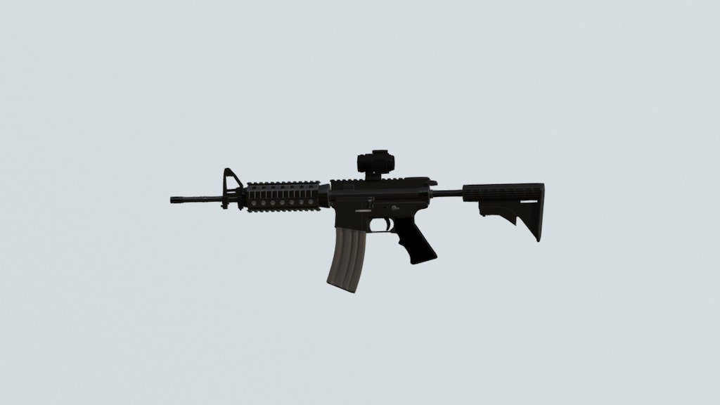 M4 carbine - 3D model by mikeoscar [82485da] - Sketchfab