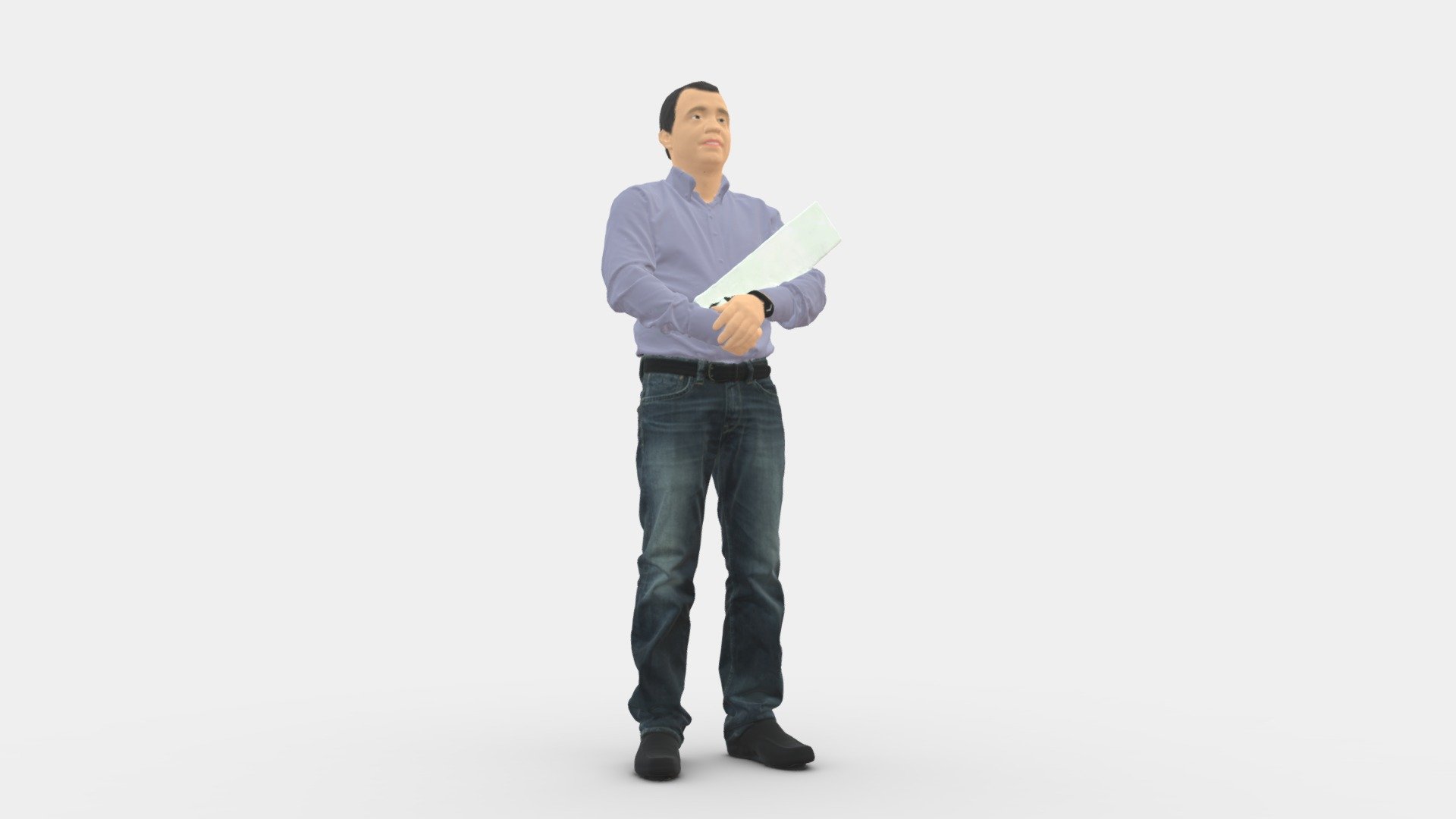 Man Holding Sign 0621 - Buy Royalty Free 3D model by 3DFarm [824925d ...