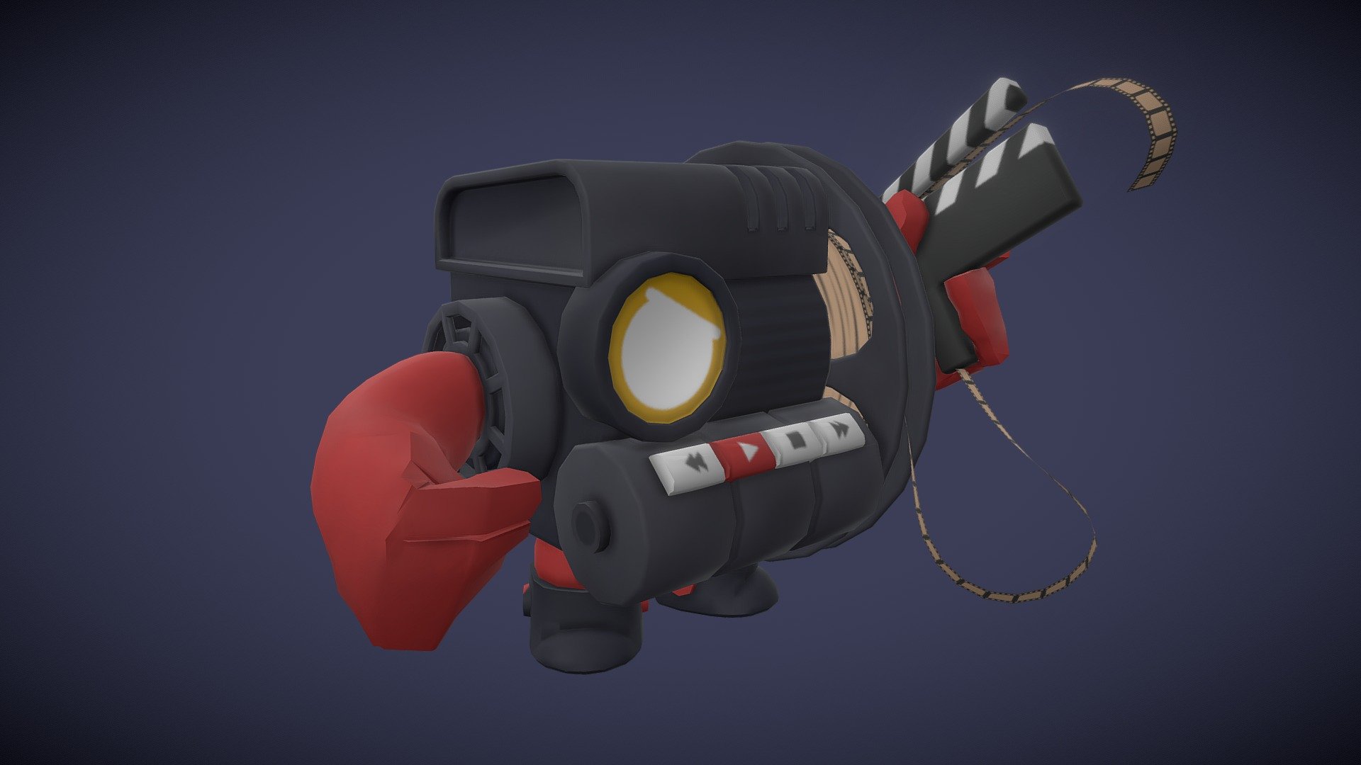 Movie Night 8-bit - 3D model by Pega (@pega6) [824b039] - Sketchfab