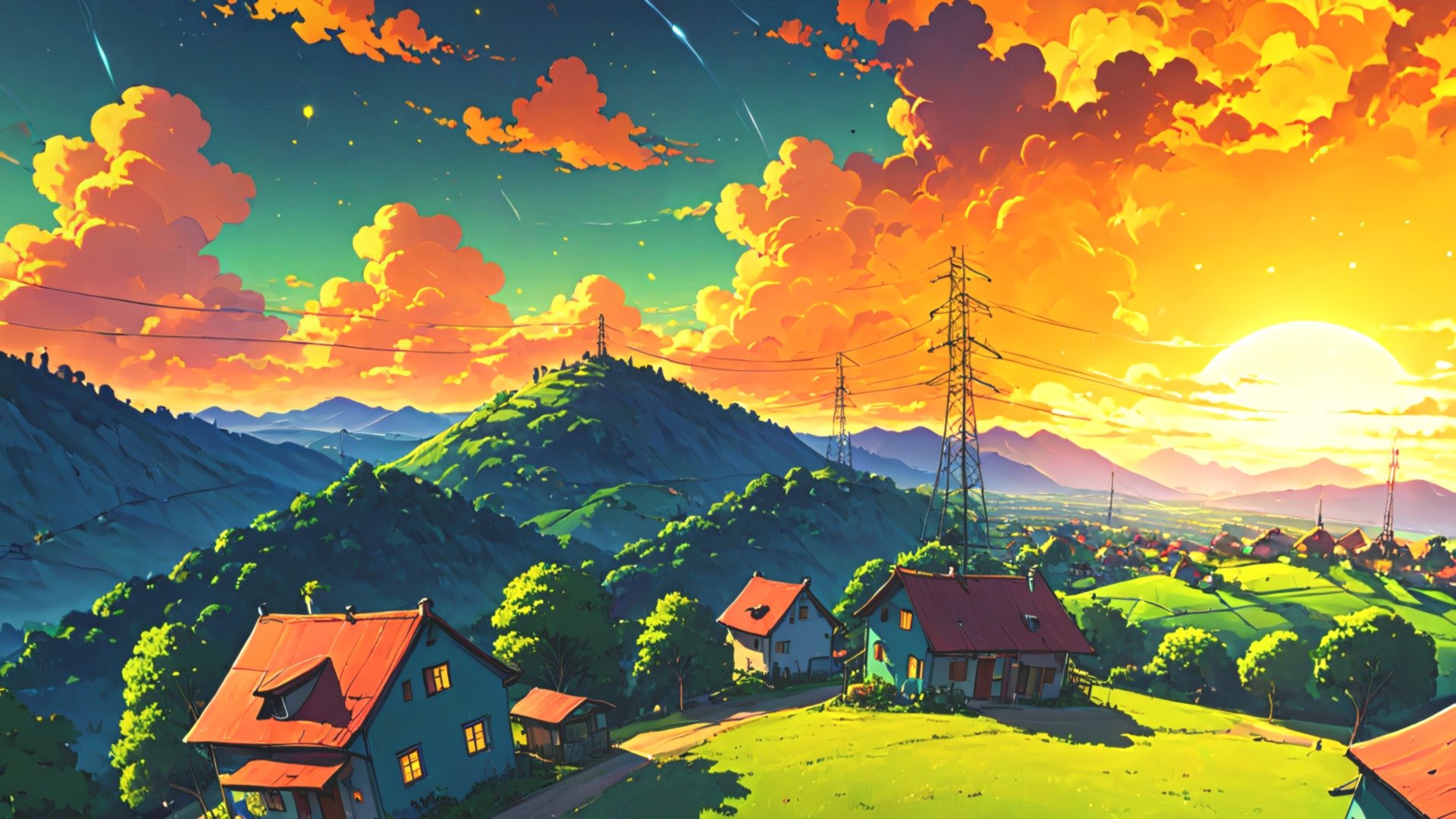 HDRI Vibrant Anime Skybox Panorama H - Buy Royalty Free 3D model by ...