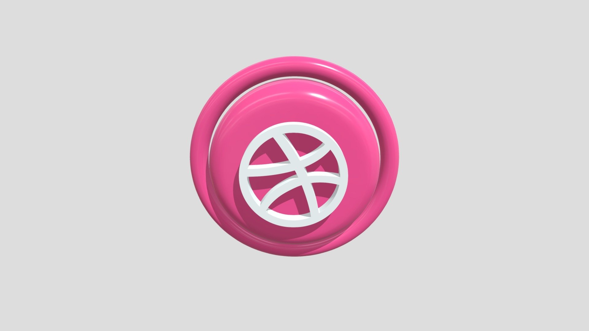 3D Dribbble Logo - Download Free 3D model by pengedarseni [824bdb3 ...
